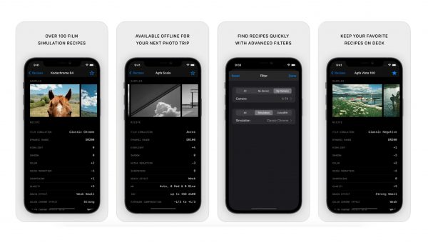 Fuji X Weekly App is a Lists Recipes for Over 100 FUJIFILM Film ...