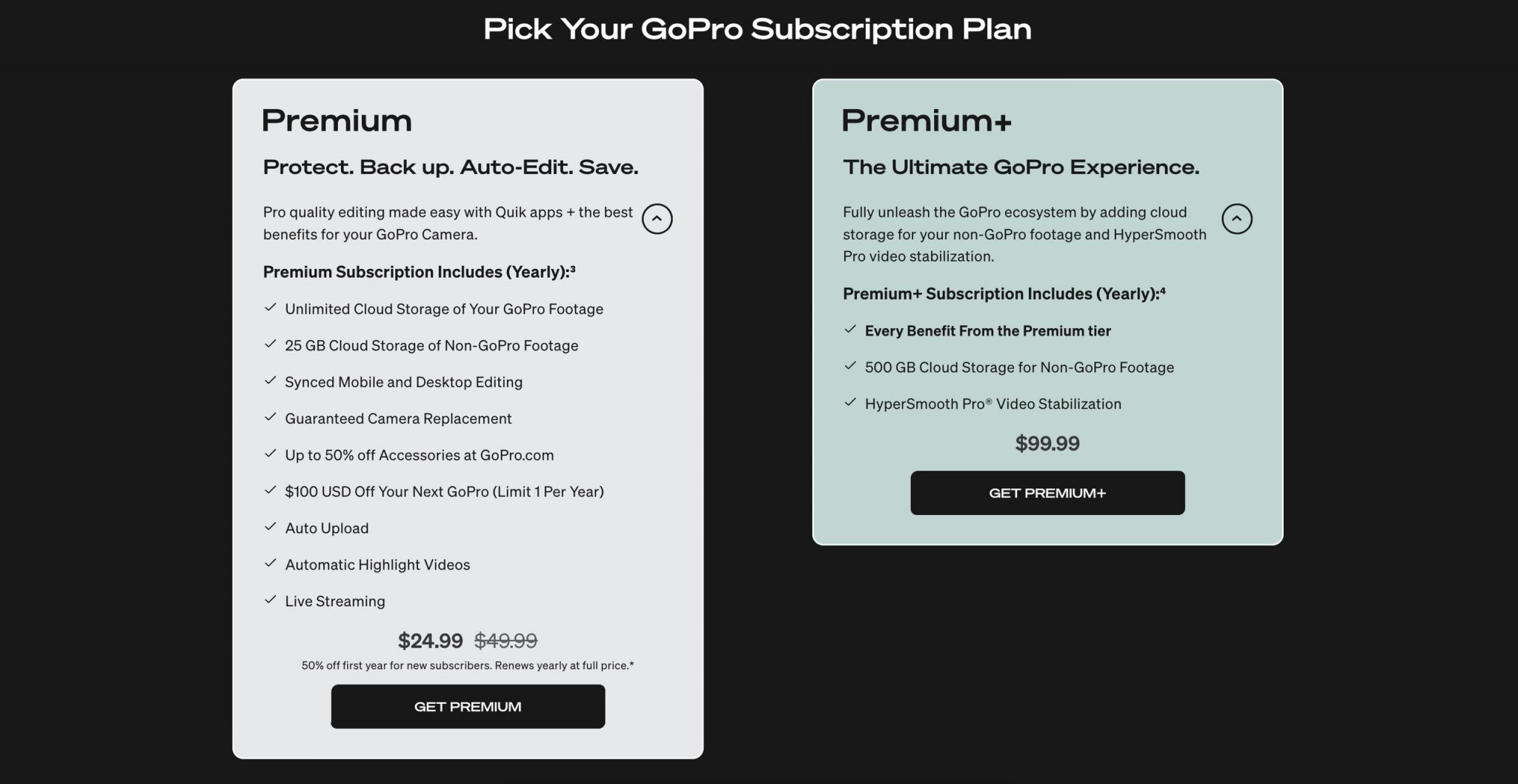GoPro Now Offers Premium, Premium+, and Quik Subscriptions - Exibart Street