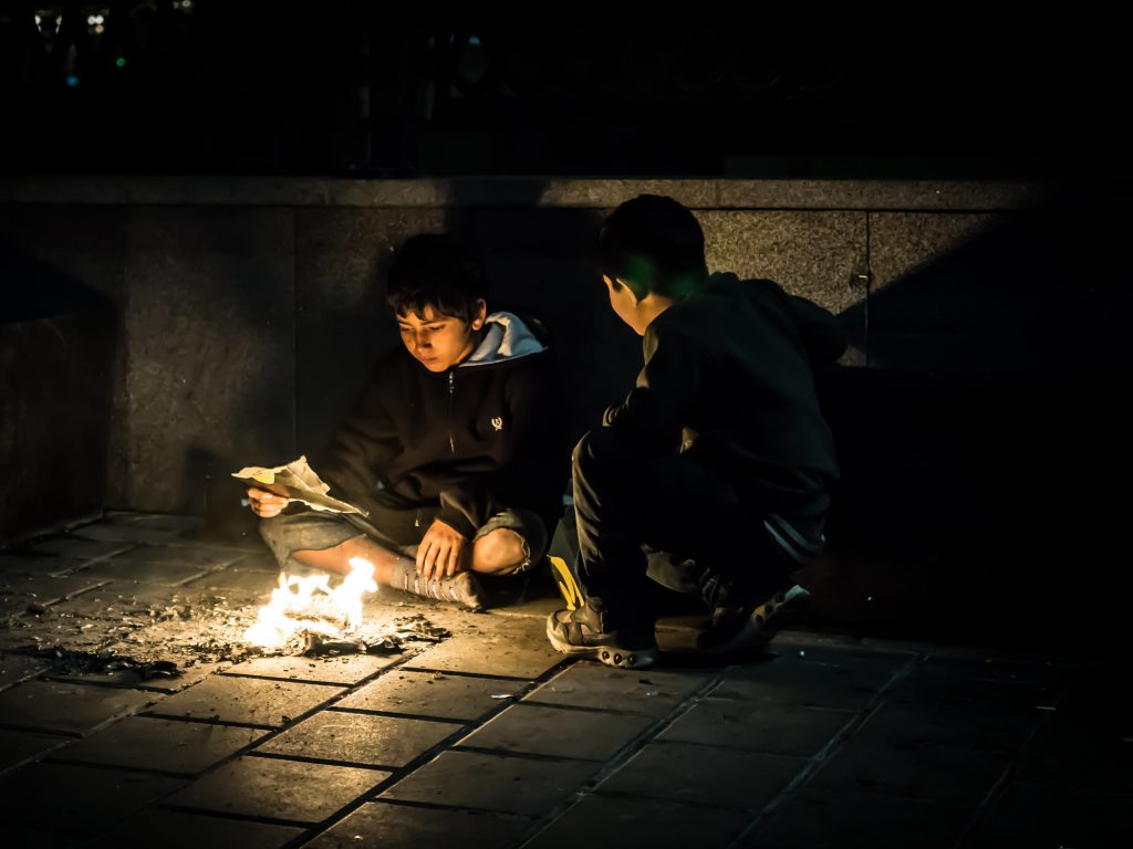 Reading Love of Homeless Children - Exibart Street