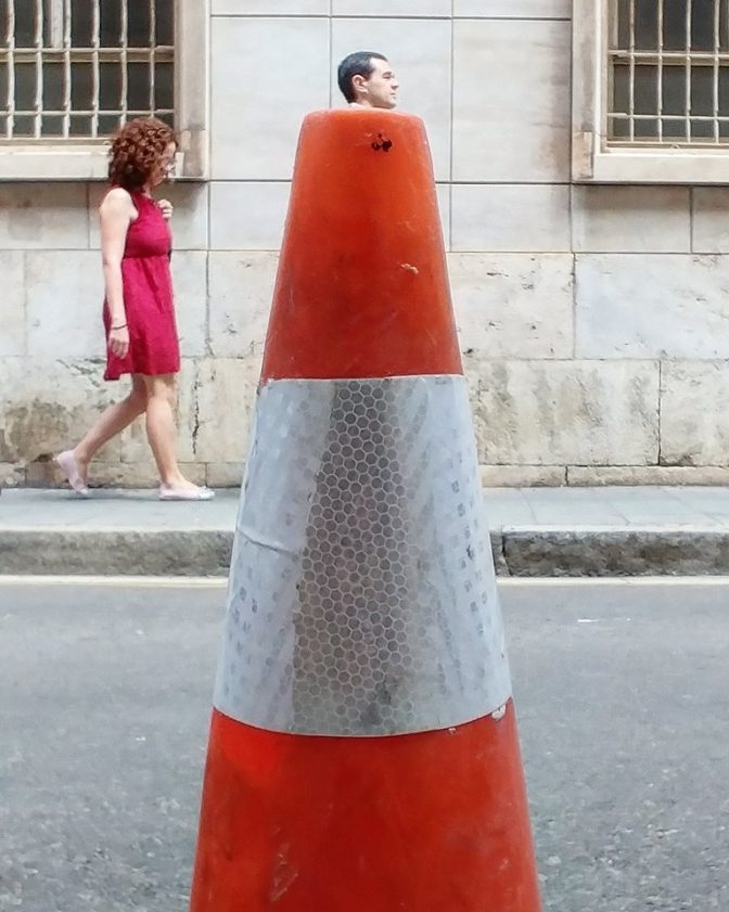 The Cone Man - Exibart Street