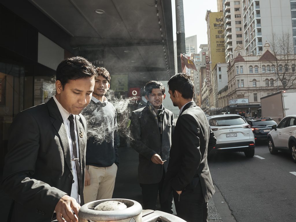 Cigarette break! - Exibart Street