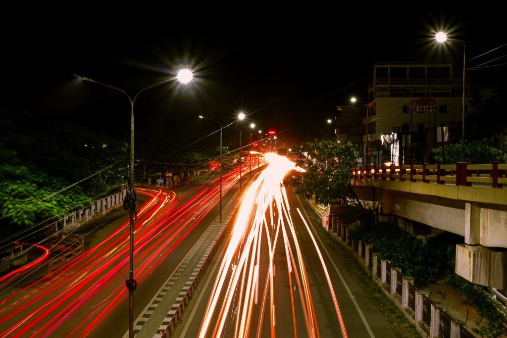 Moving lights - Exibart Street