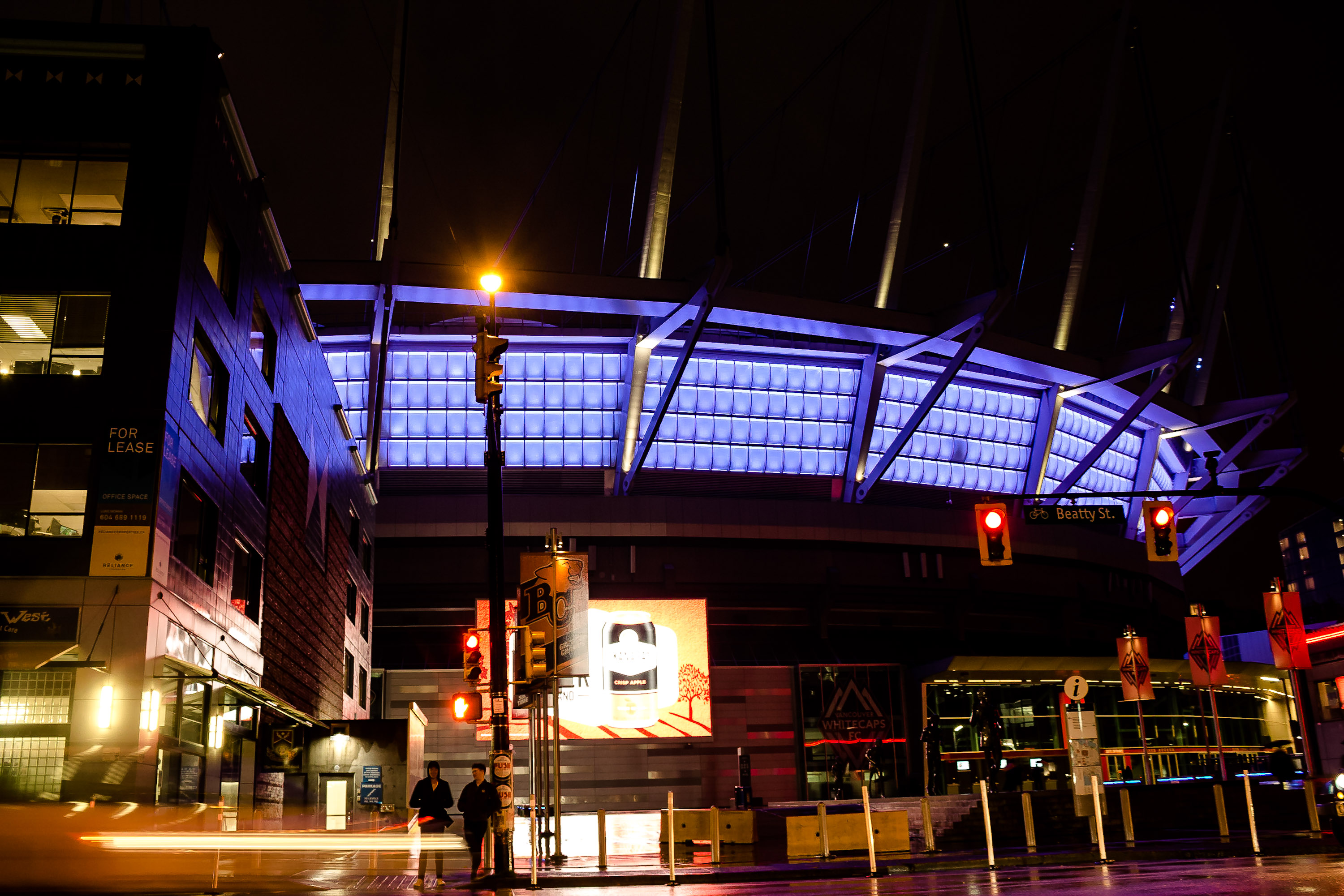 bc place at night - Exibart Street